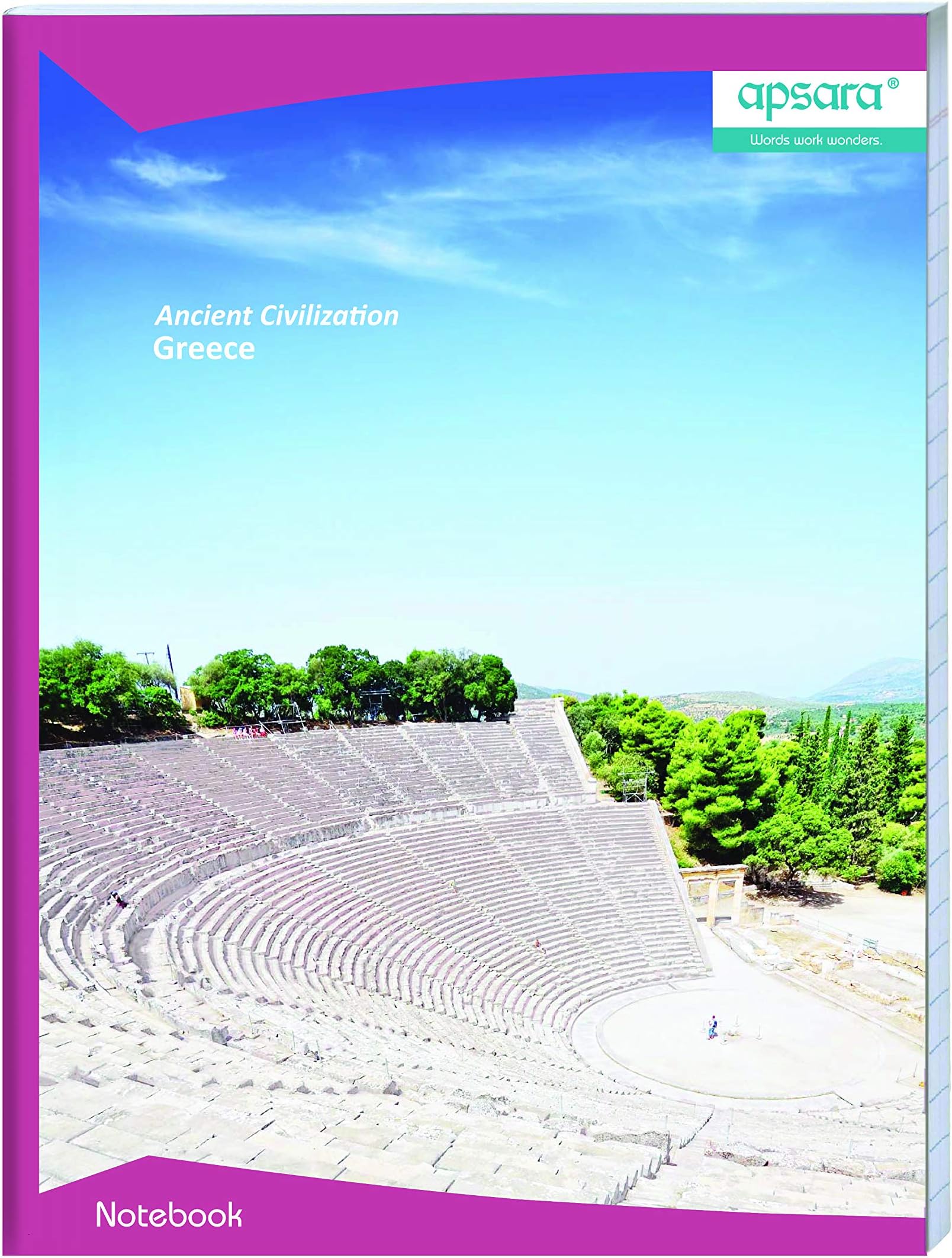 Apsara A4 Long Book Single Line 140 Pages - Pack of 6 : Amazon.in ...