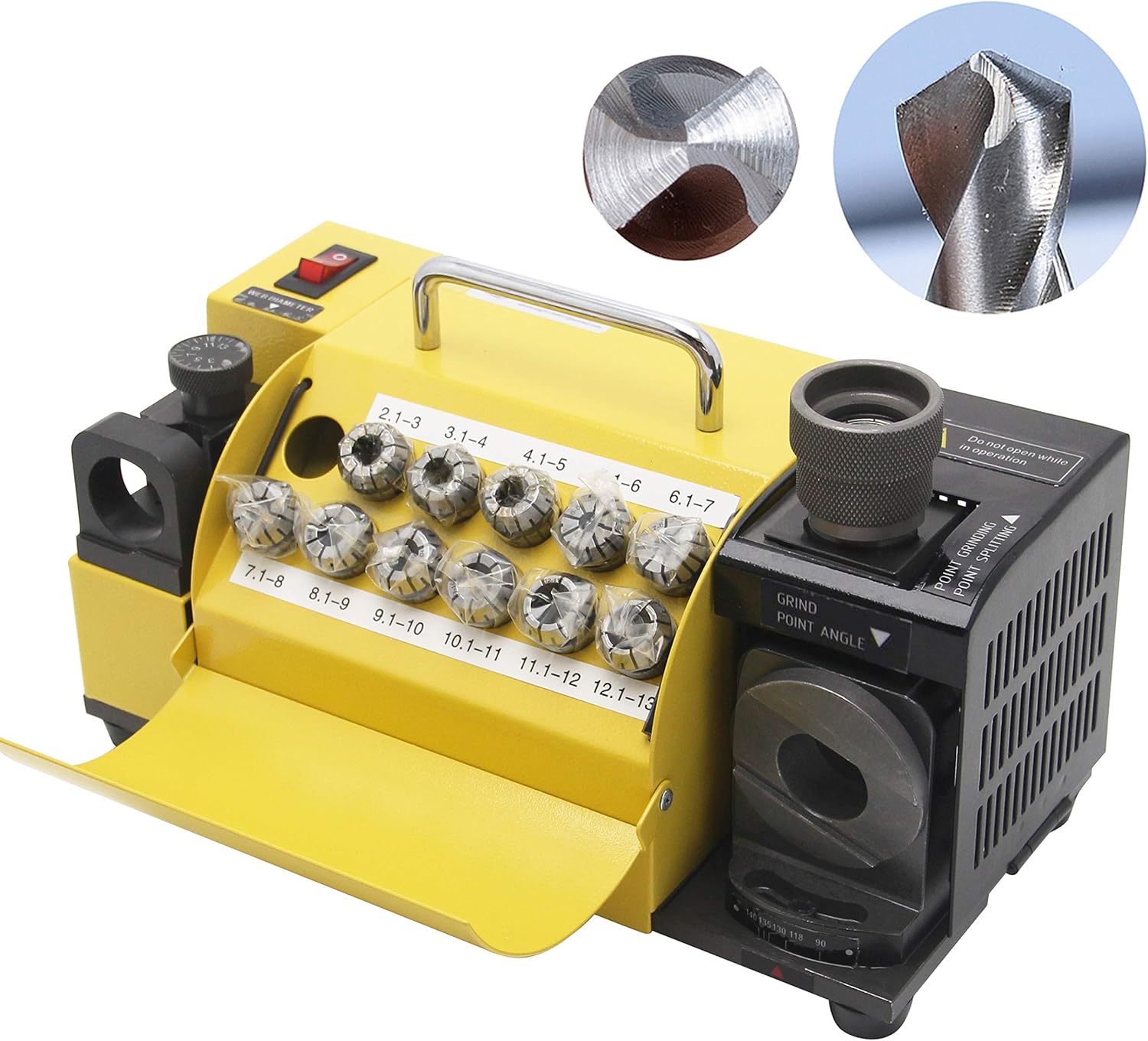Huanyu Drill Bits Sharpener ф3-ф13 Portable Drill Bit Grinder End Mill ...