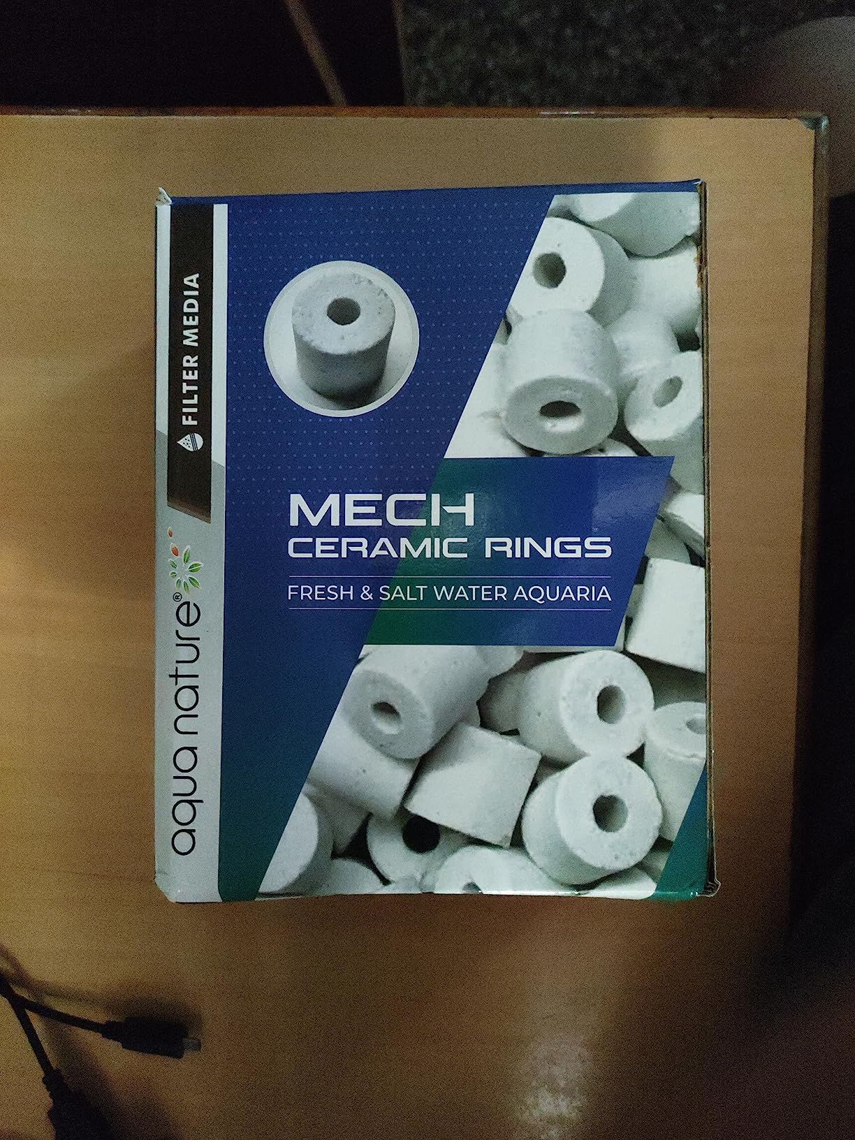 AquaNature Aquarium Porous White Bio Ceramic Ring Filter Media for ...