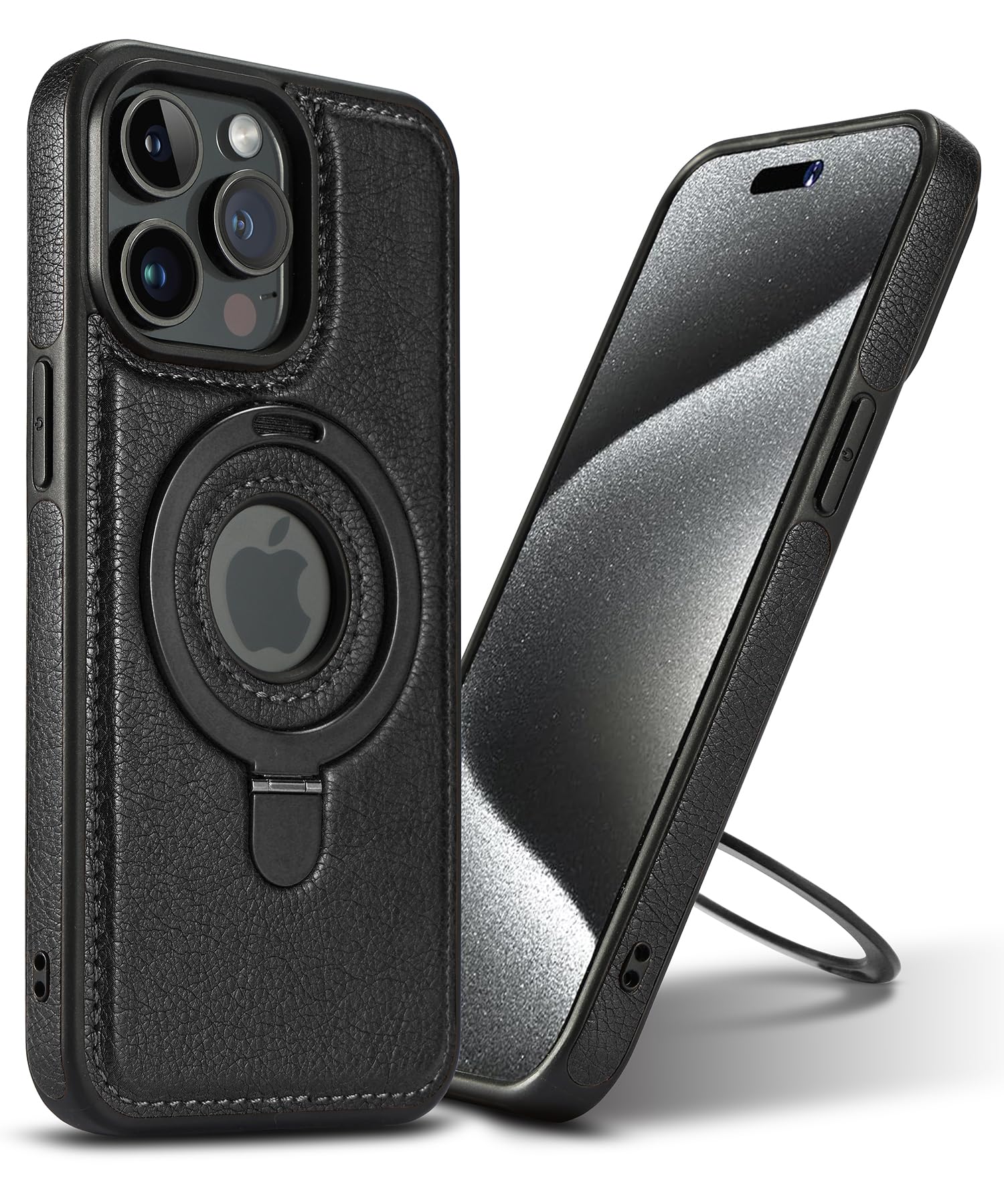 Amazon.com: VAUSERDY Magnetic for iPhone 14 Pro Max Leather Case,Invisible Stand [Compatible ...