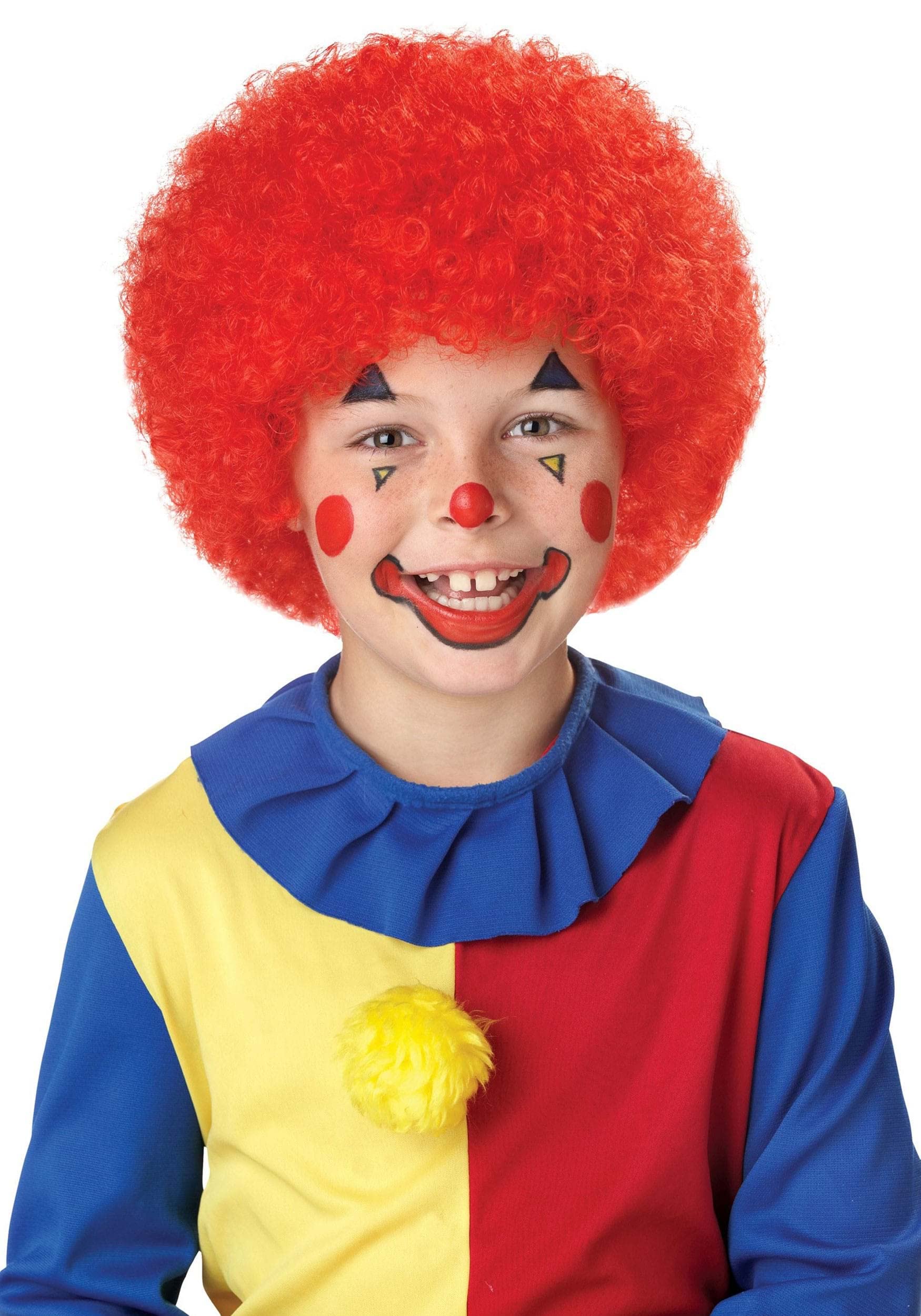 Amazon.com: Fun Costumes Red Clown Child Wig Standard : Clothing, Shoes ...