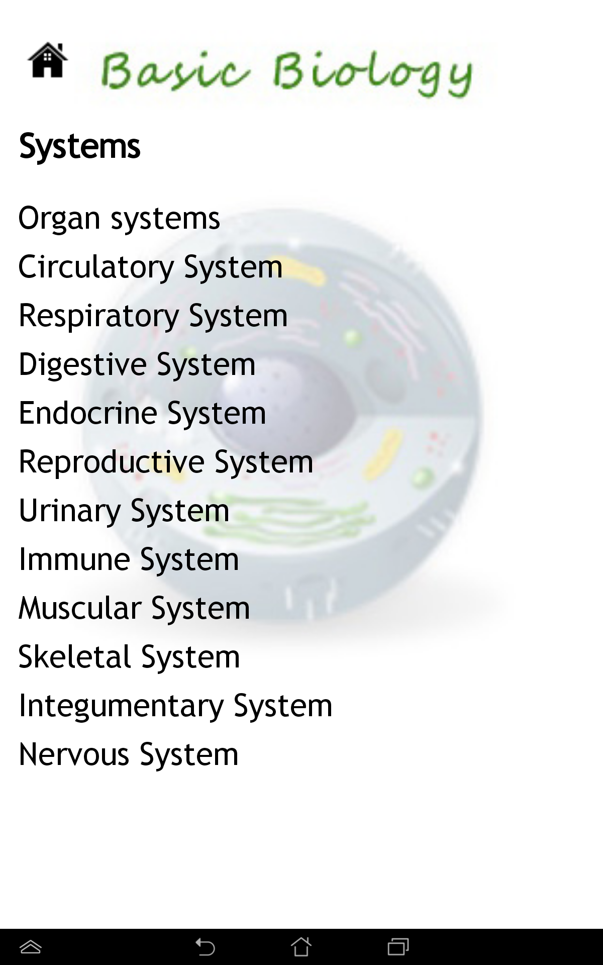 Basic Biology - Application sur Amazon Appstore