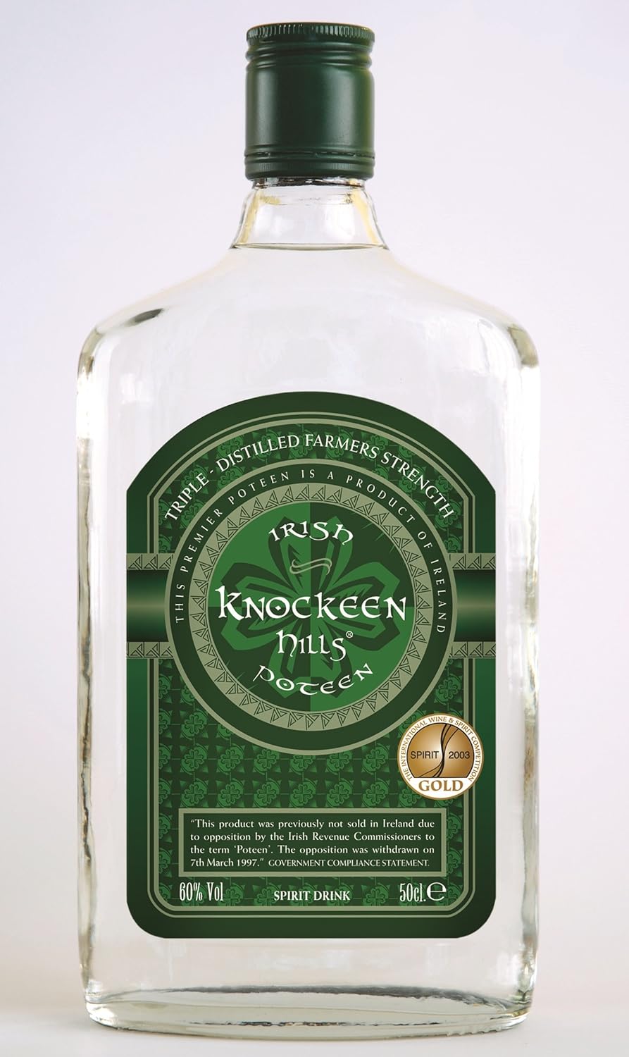 KNOCKEEN POTEEN Farmers Strength Irish Poteen 50cl Bottle : Amazon.co ...