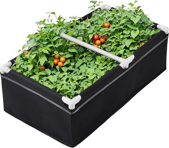 Amazon.com: HIRALIY Fabric Raised Beds,Elevated Raised Garden Grows ...
