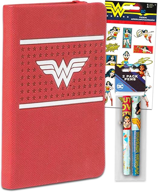 Amazon.com : Wonder Woman Stationery Set for Adults - Bundle with ...