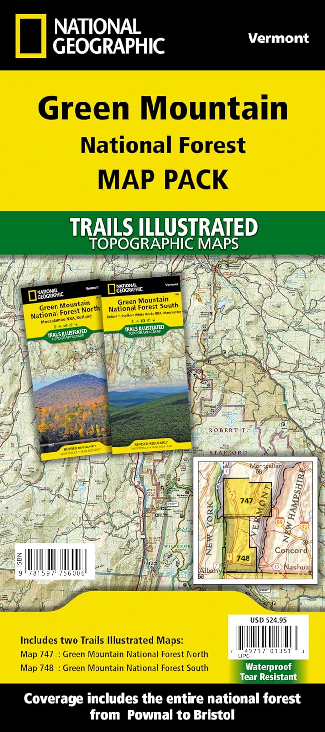 Green Mountain National Forest [Map Pack Bundle] (National Geographic ...