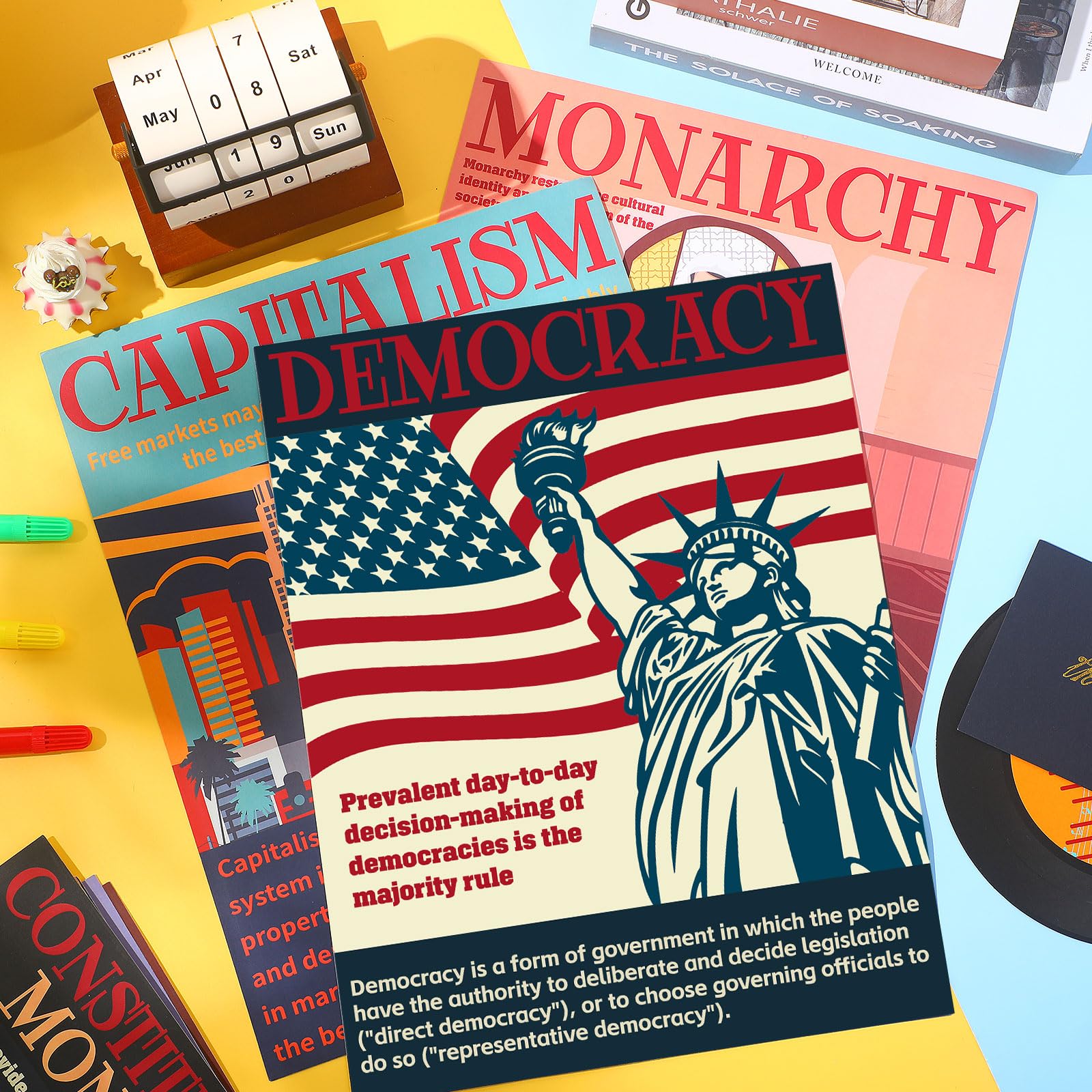 Snapklik.com : Pasimy 12 Pcs Forms Of Government Posters Social Studies ...