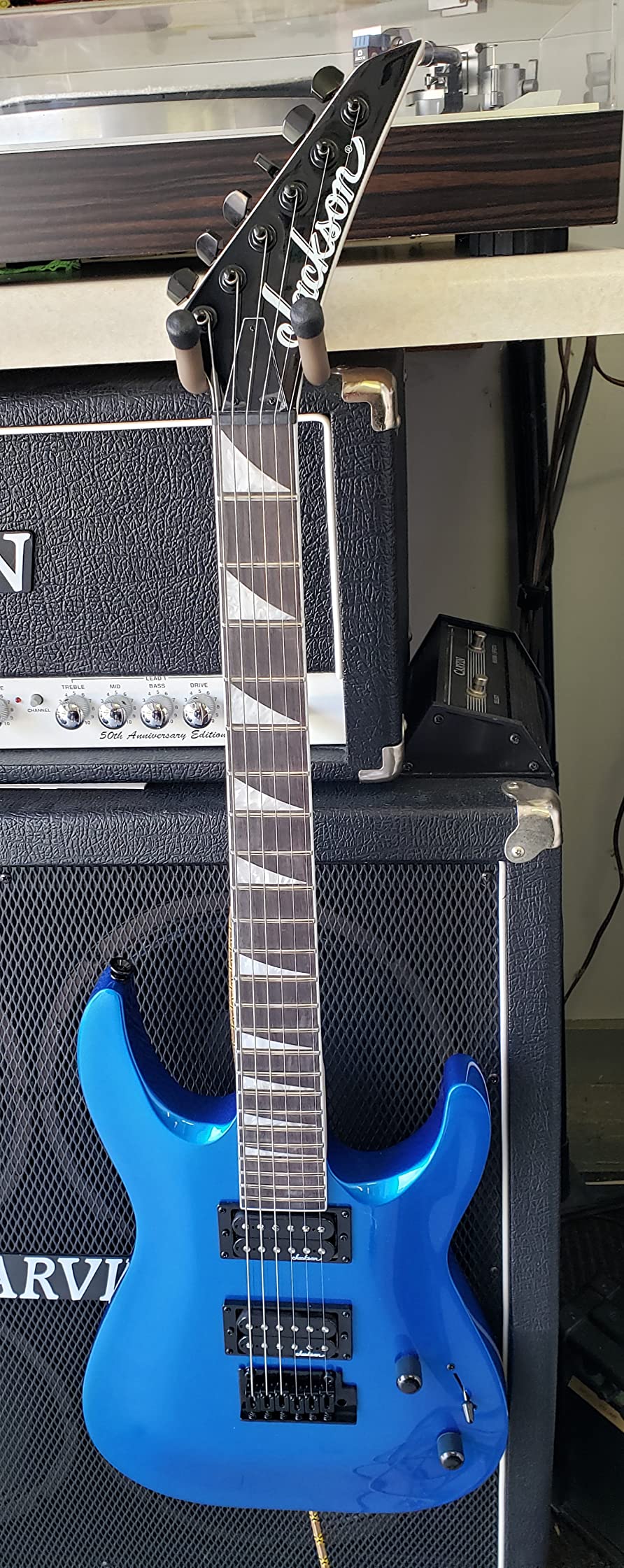 $33/mo - Finance Jackson JS Series Dinky Arch Top JS22 Metallic Blue ...