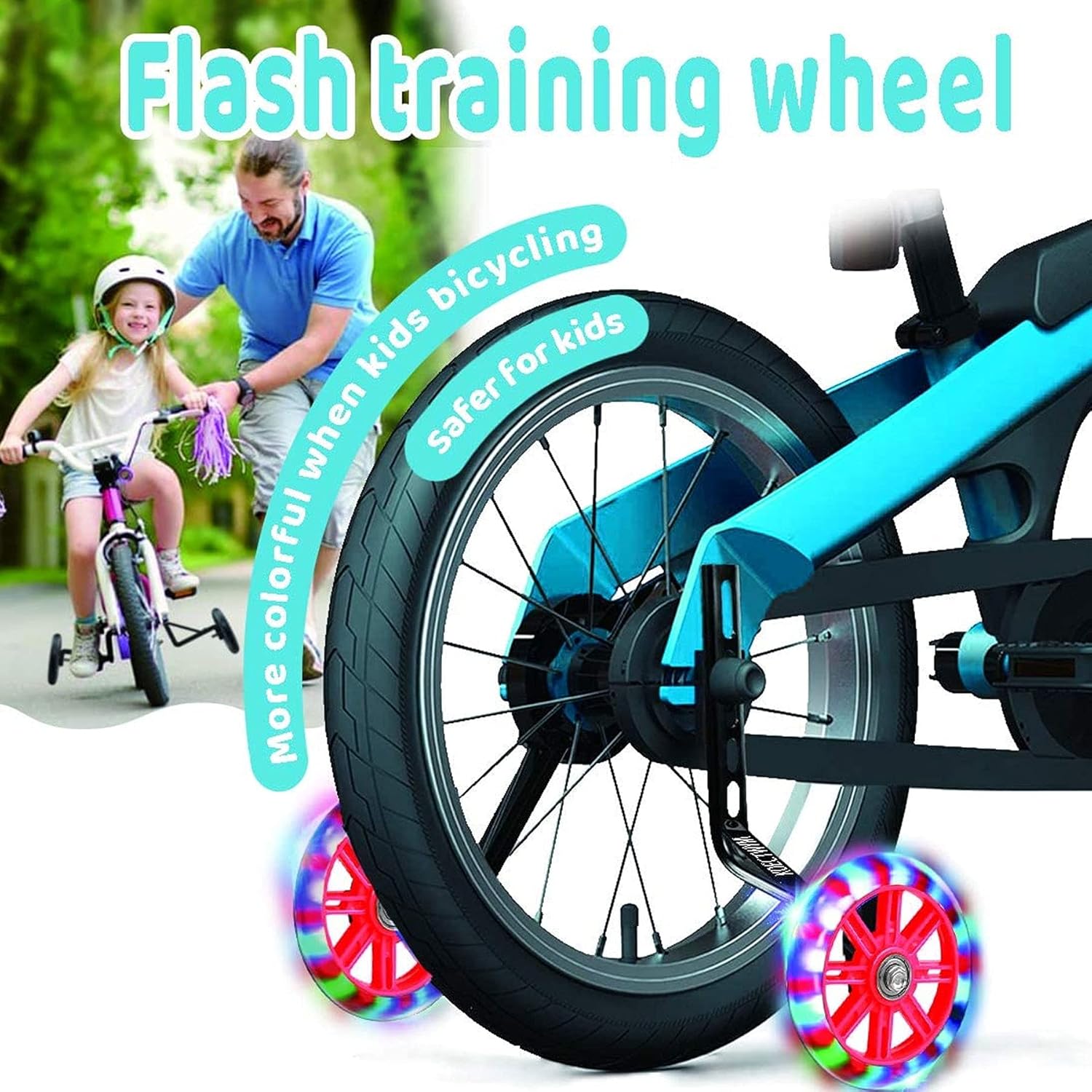 Support Wheels kids Bicycle,StabilisersTraining Wheels,Adjustable Wheel ...