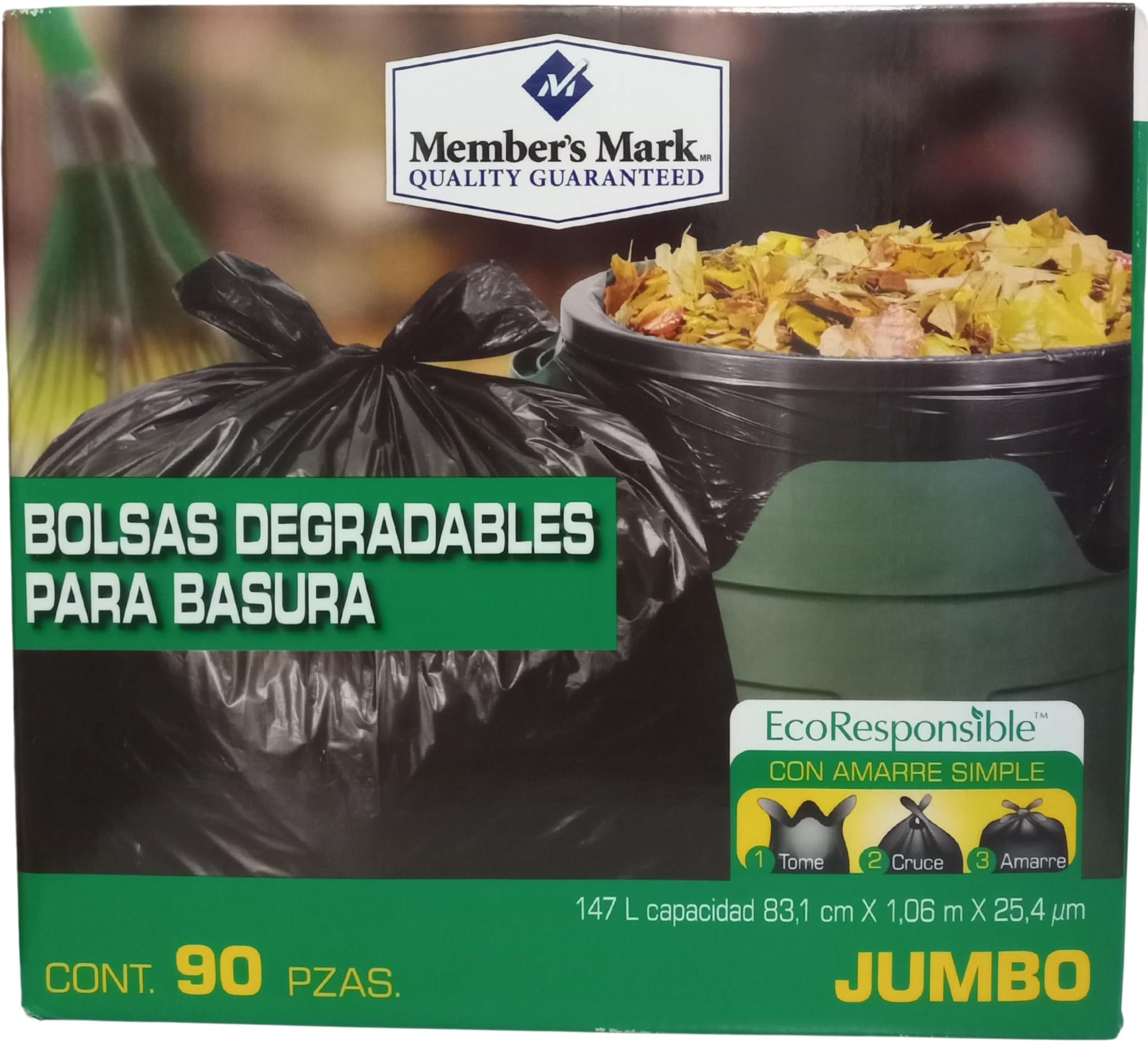 Member's Mark - BOLSAS PARA BASURA MEDIANA MEMBERS MARK CAJA CON 500 ...