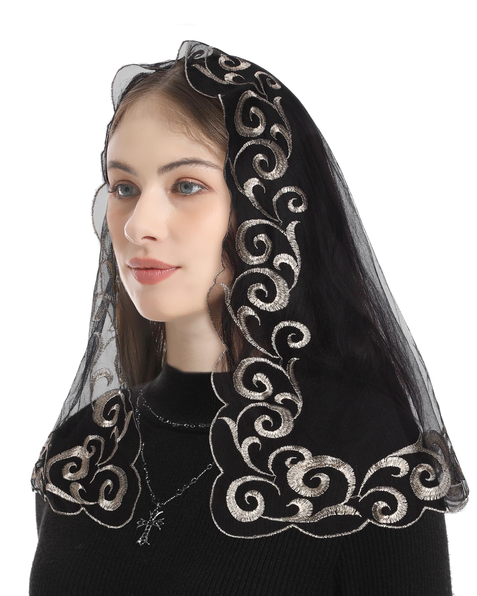 Snapklik.com : Bozidol Church Veil Catholic Mass Headband