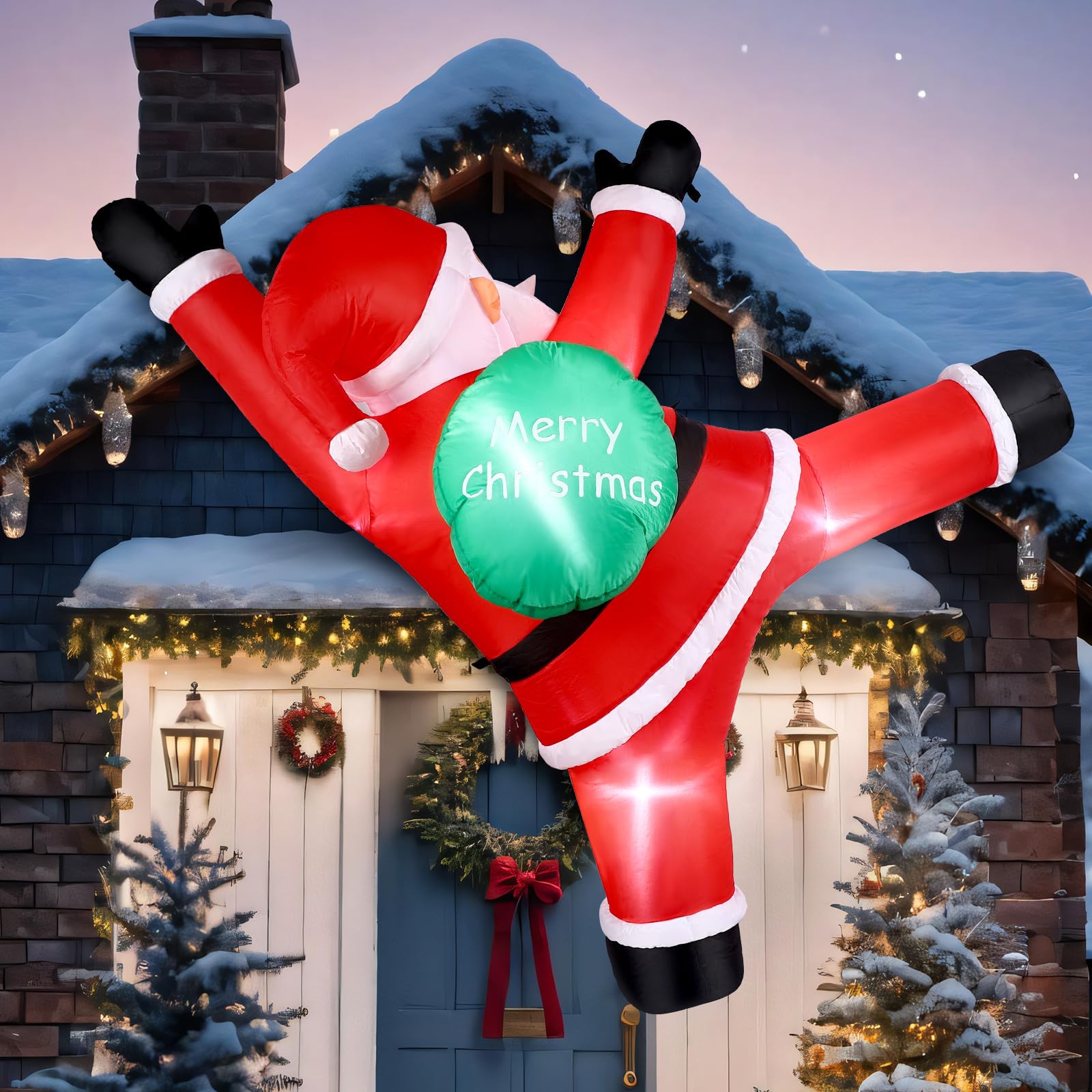 Amazon.com: Glimin 6 Ft Christmas Inflatables Outdoor Decorations Blow ...