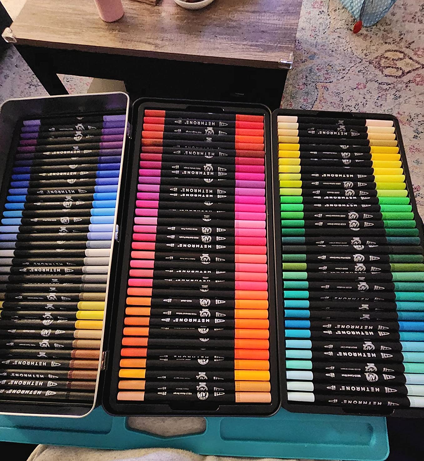 $7/mo - Finance Hethrone Markers for Adult Coloring - 100 Colors Dual ...