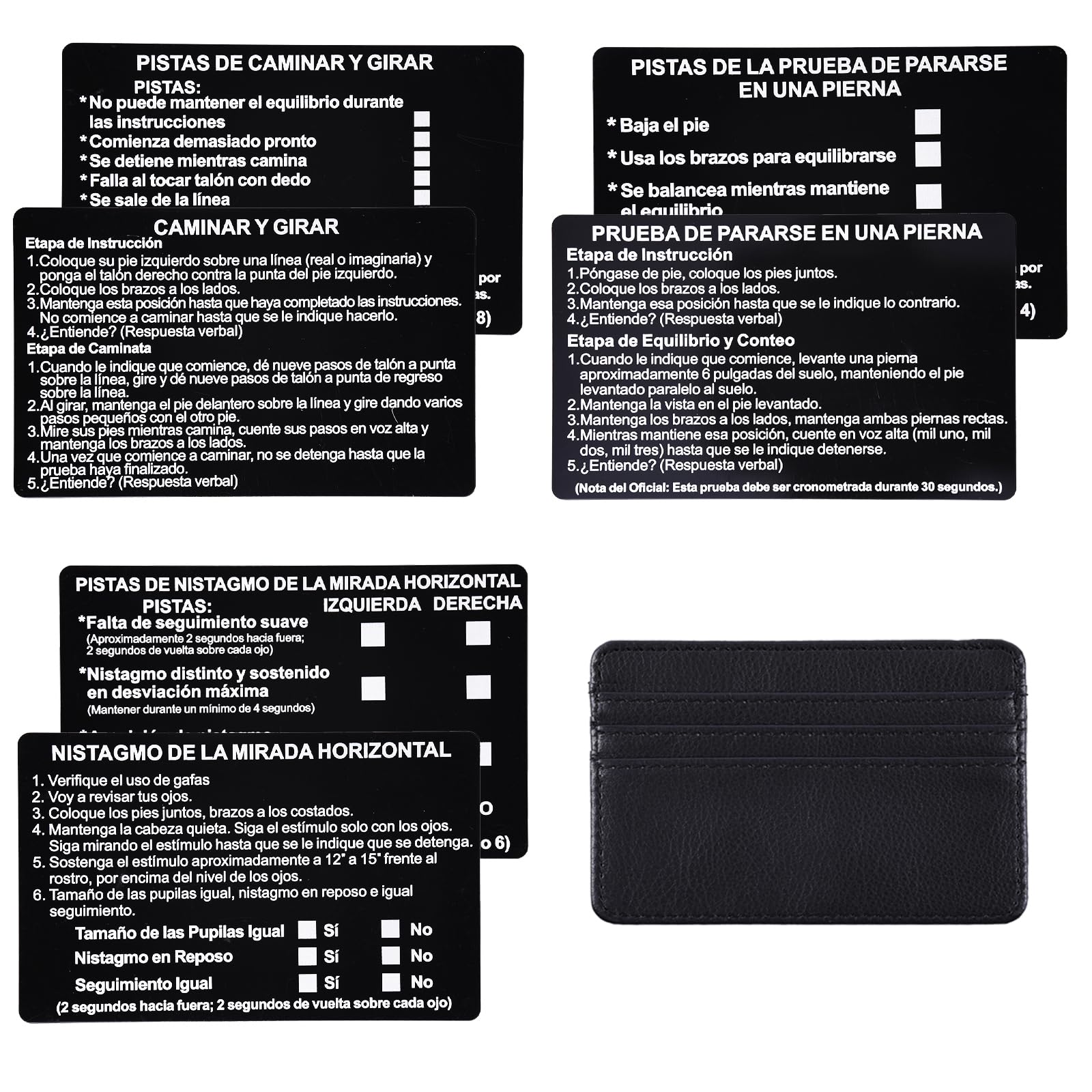 Amazon.com: JunehenTB 9PCS/3Sets Spanish SFST Instruction Card with 3 ...
