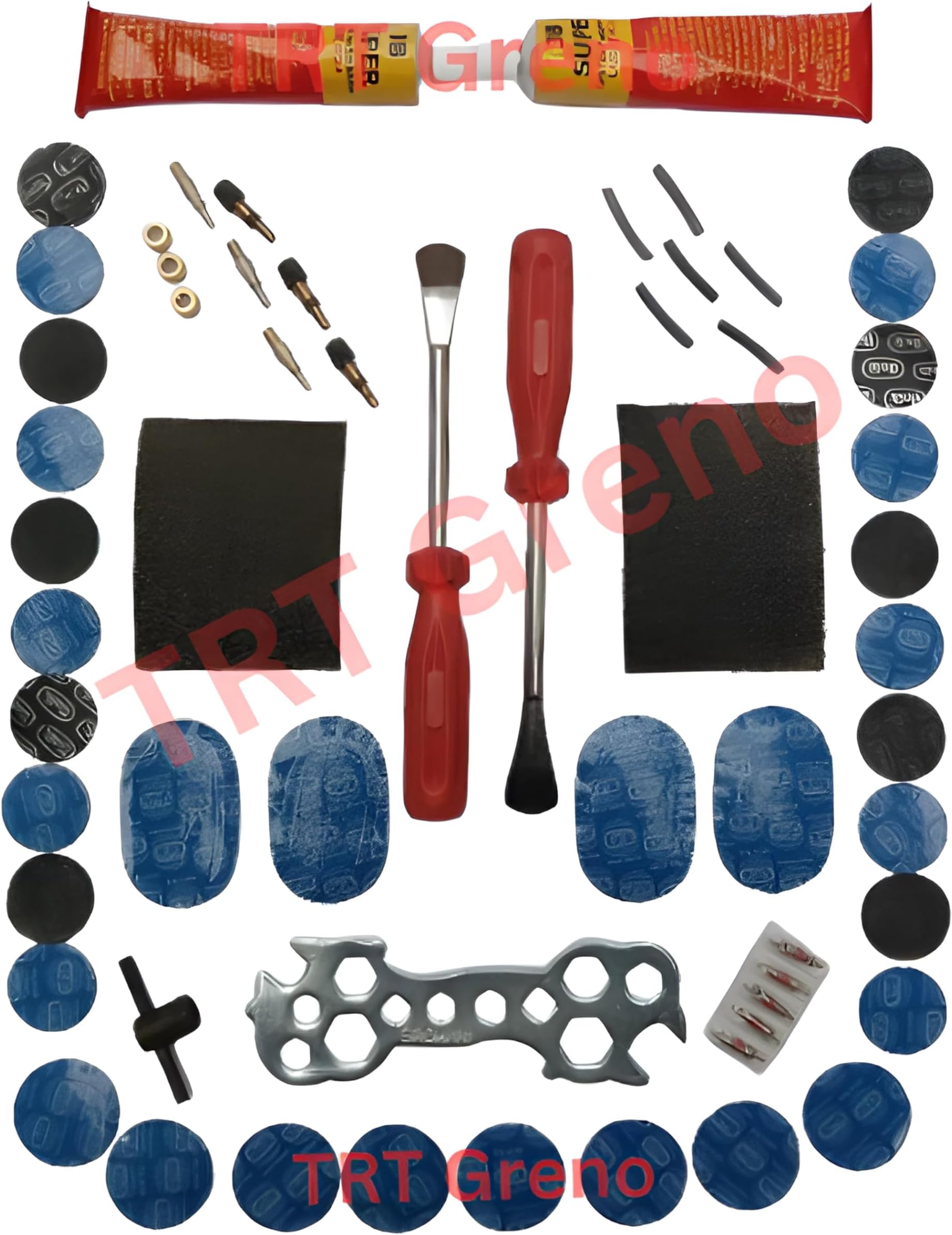Cycle Tube Repair Puncture and Tool kit with Special Size of Spanner ...