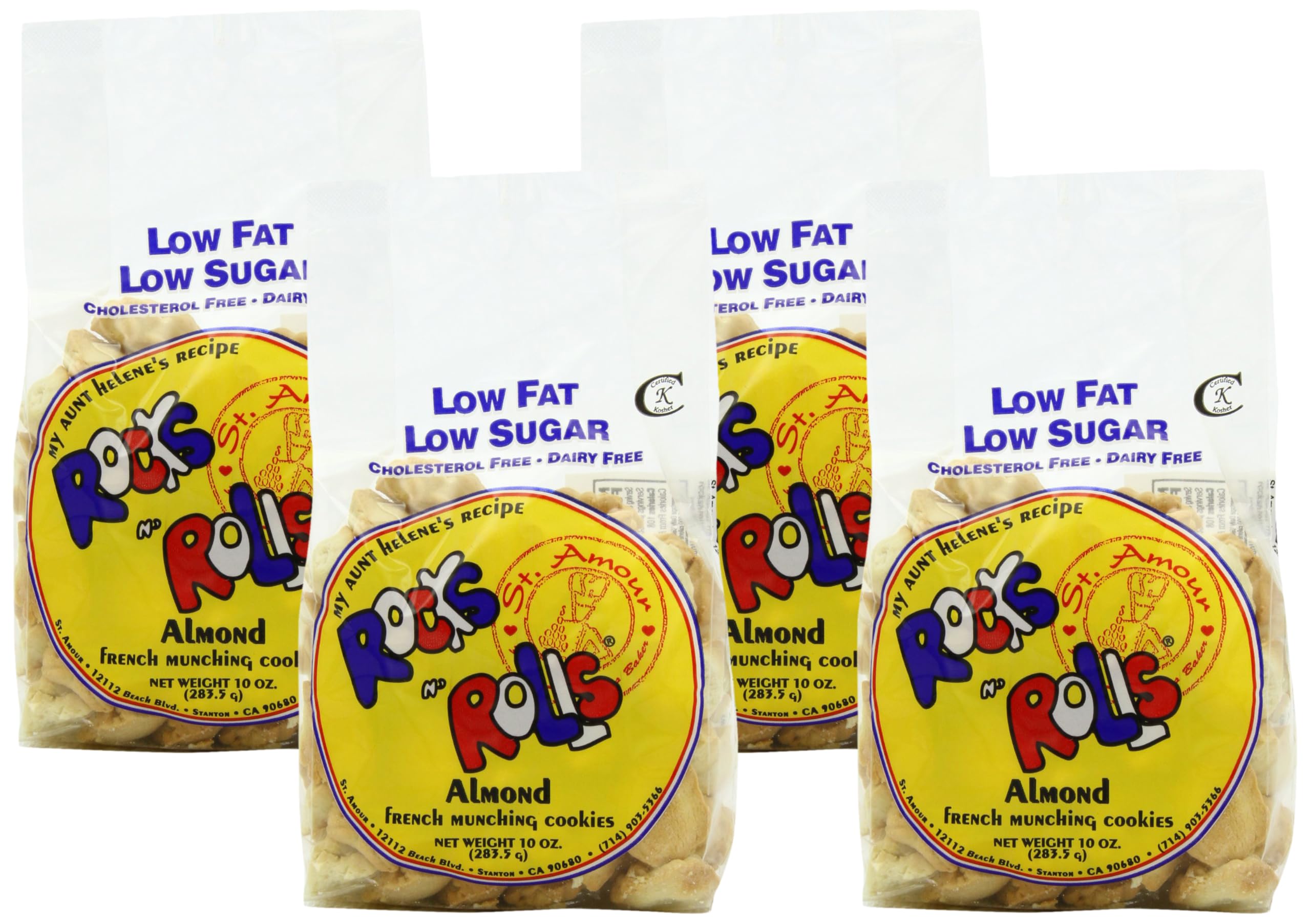 Amazon.com: St Amour Rocks N Rolls French Munching Cookies, Almond, 10 ...