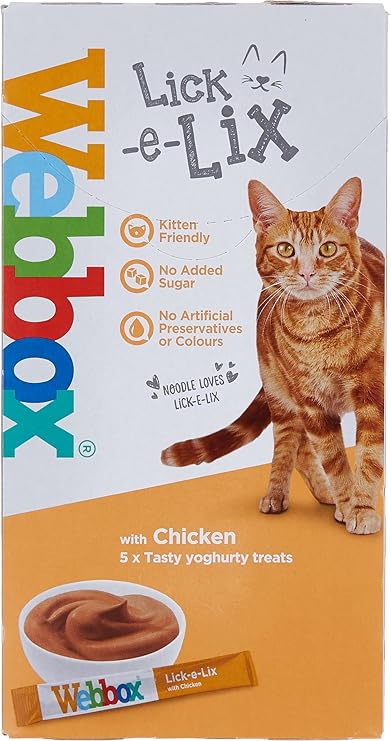 Amazon.com : Webbox Cats Delight Lick-e-Lix Cat with Chicken & Zinc ...