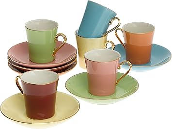 Amazon.com | Yedi Houseware Classic Coffee and Tea Solid Espresso Cups ...