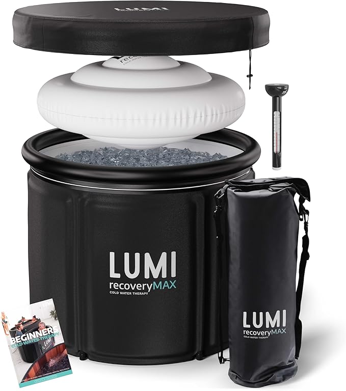 LUMI Therapy Ice Bath Pod MAX 420L | 5X Thermal Layers, UFO Lid, Dry ...