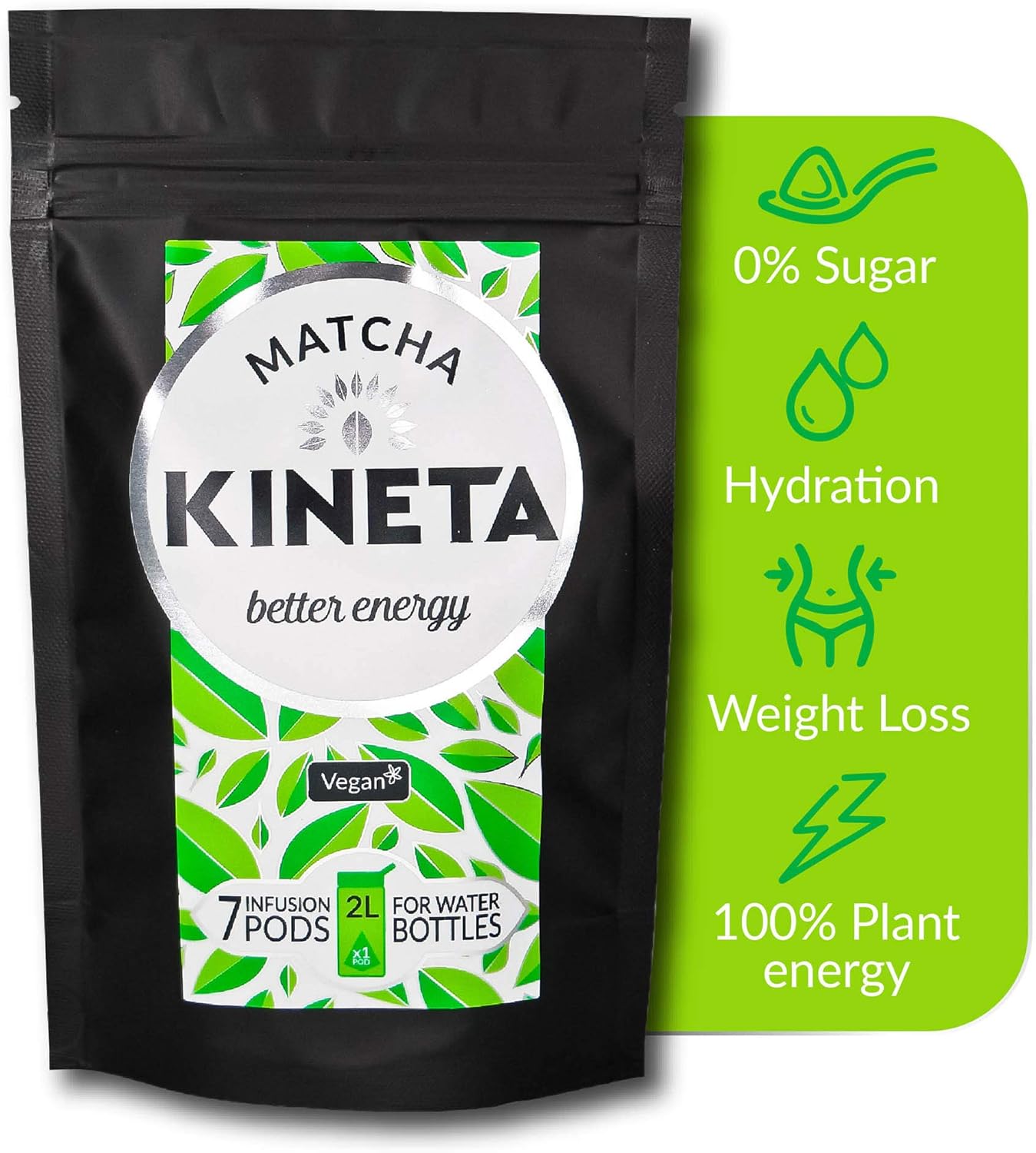 Cold Brew Matcha Green Tea Infusion PODs | for Water Bottles | Easy ...