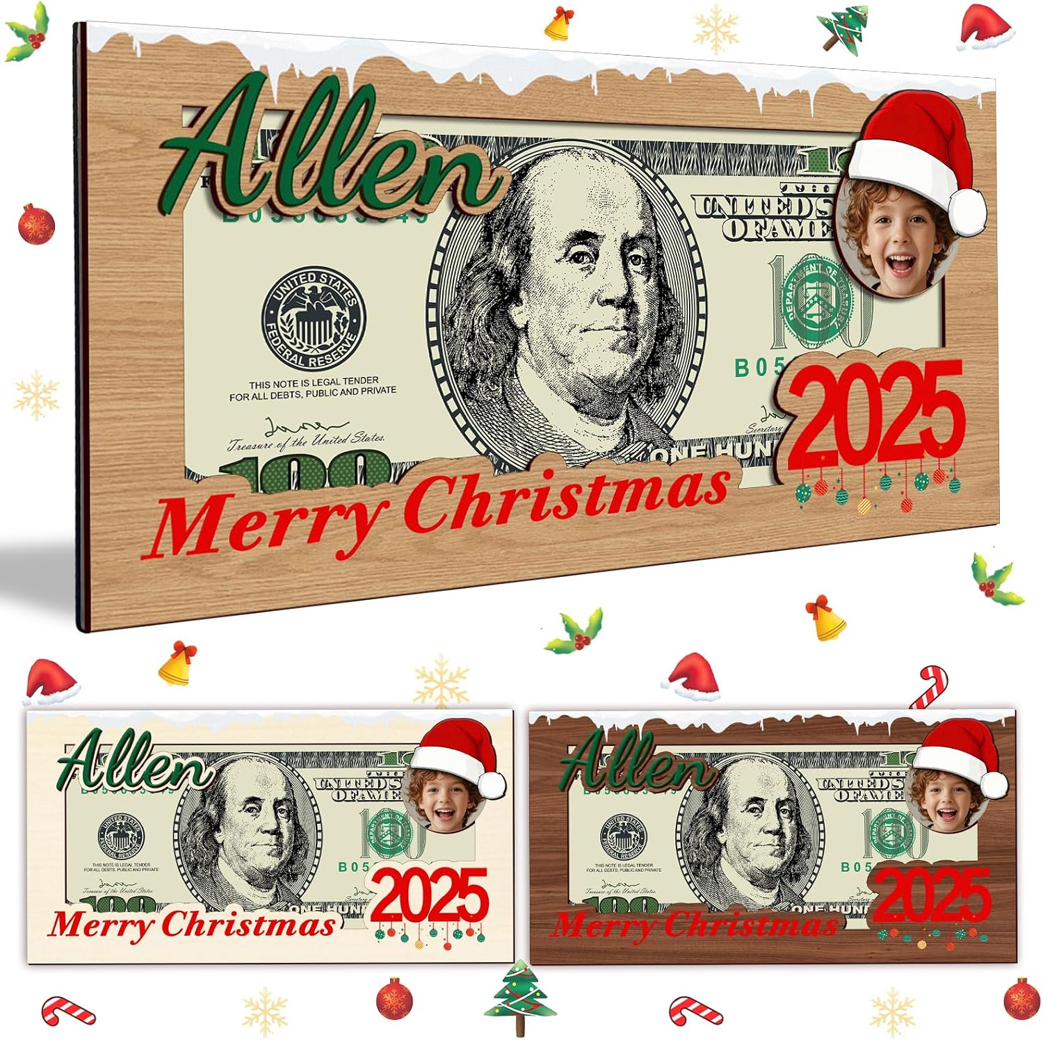 Amazon.com: Christmas Money Holders for Cash - Stocking Stuffers ...