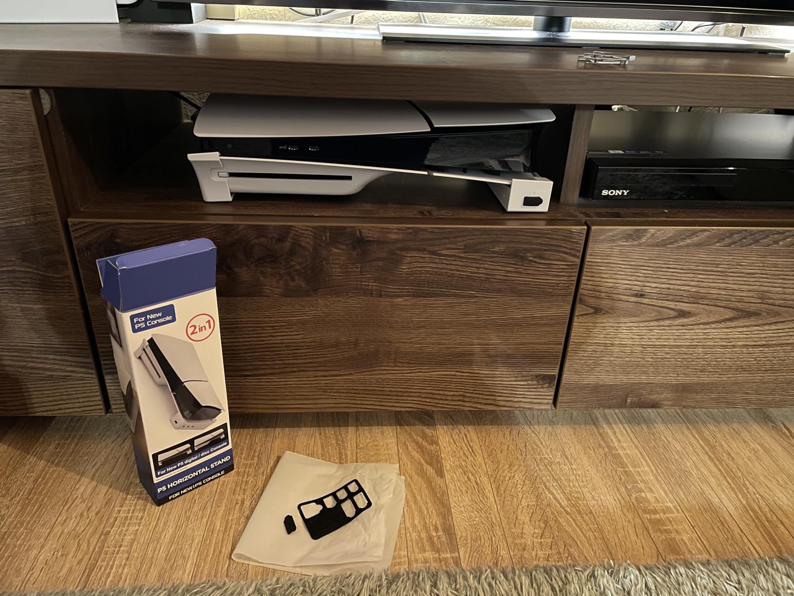 Amazon.co.jp: ISTATSO PS5 Slim Stand, PS5, Horizontal Stand, Storage ...