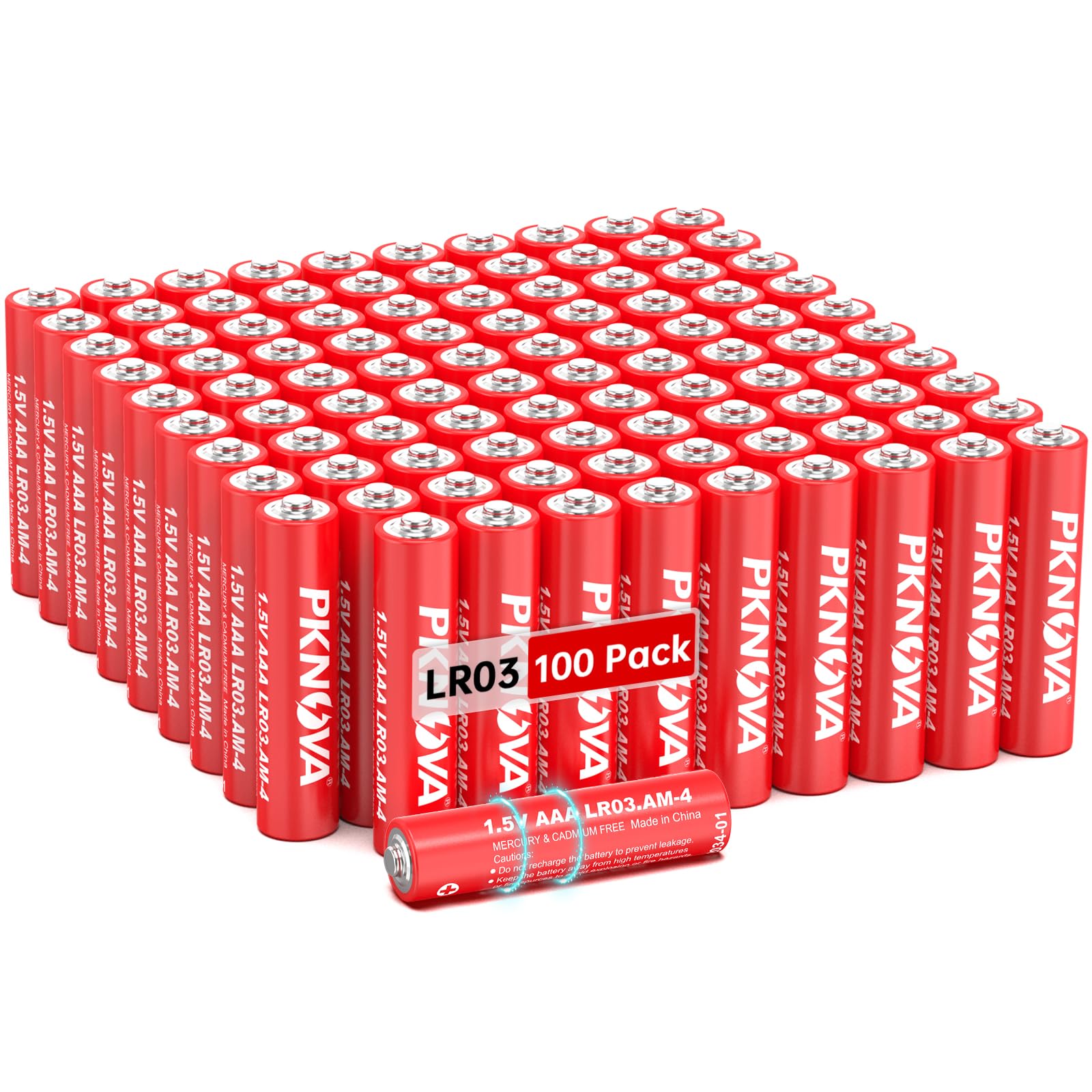 Amazon.com: PKNOVA AAA Battery, Triple A Battery 1.5V Alkaline for ...