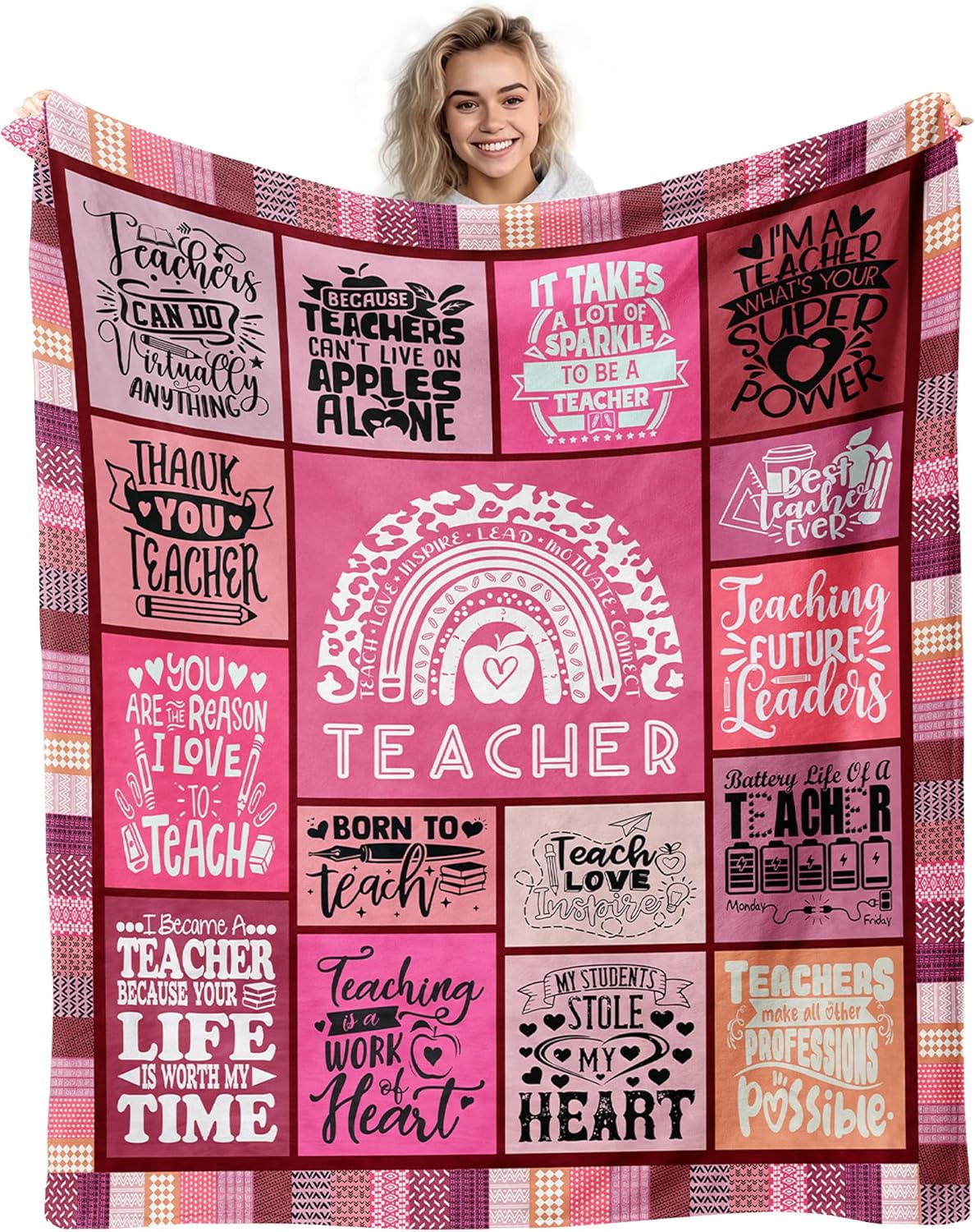 Amazon.com: Taigzier Teacher Gifts Blanket, Teacher Gifts for Women, Teacher Appreciation Gifts ...