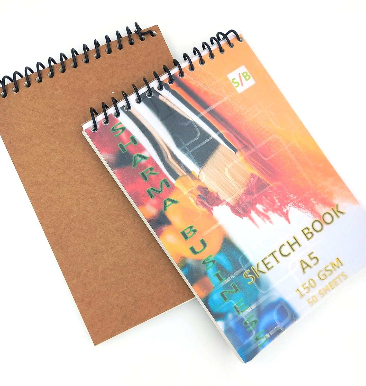 KRASHTIC A5 Sketch Book 150 GSM for Drawing, Sketching, 100 Pages, Set of 2, Smooth 150 GSM ...
