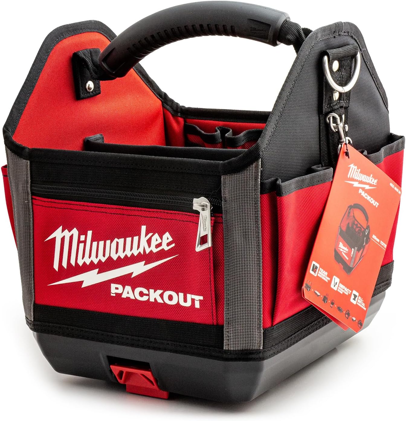 Milwaukee 0 932464084 PACKOUT Tote Tool Bag 25cm, Red : Amazon.co.uk ...