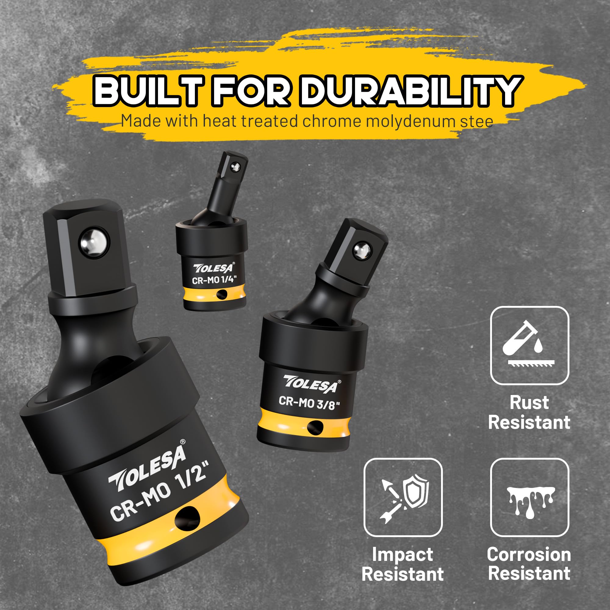 Snapklik.com : Swivel Socket Set, Impact Universal Joint-Socket Set, 1/ ...