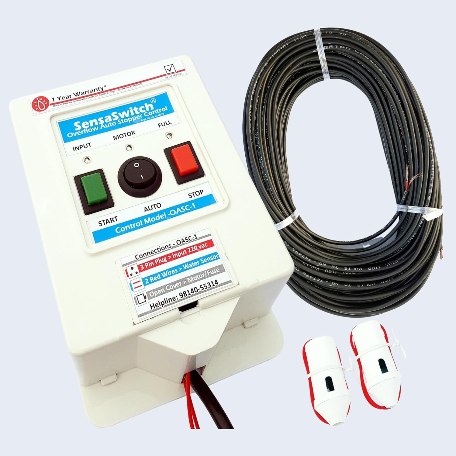 SensaSwitch Water Tank Overflow Automatic Pump Stop Control Model-OASC ...