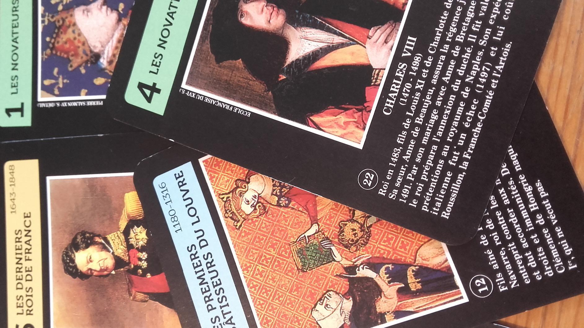 Héron - F03 - Cartes - Jeu de 7 familles - Les Rois de France : Amazon ...