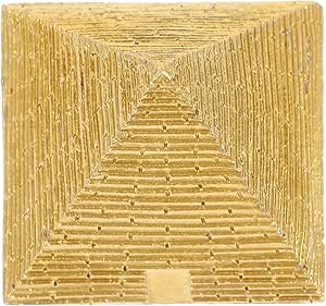 Zerodeko Egyptian Pyramid Statue: Golden Resin Pyramid Collectible ...