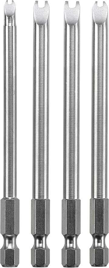 kwb Spanner Bit-Set - 4 pcs. 4, 6, 8, 10, 100 mm chacun, extra long 1/4 ...
