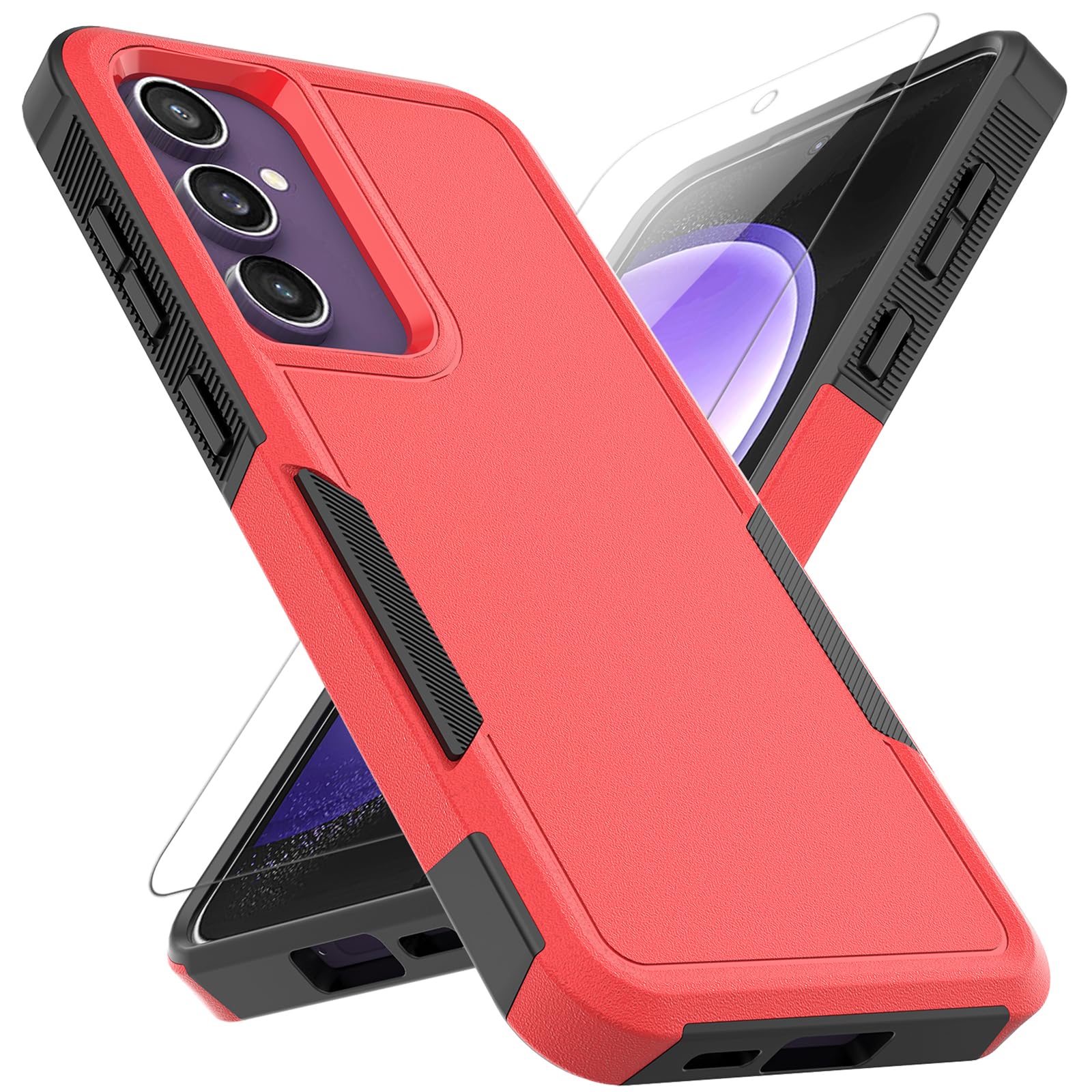 Amazon.com: for Samsung Galaxy S24 FE Case: Dual Layer Protective Heavy ...
