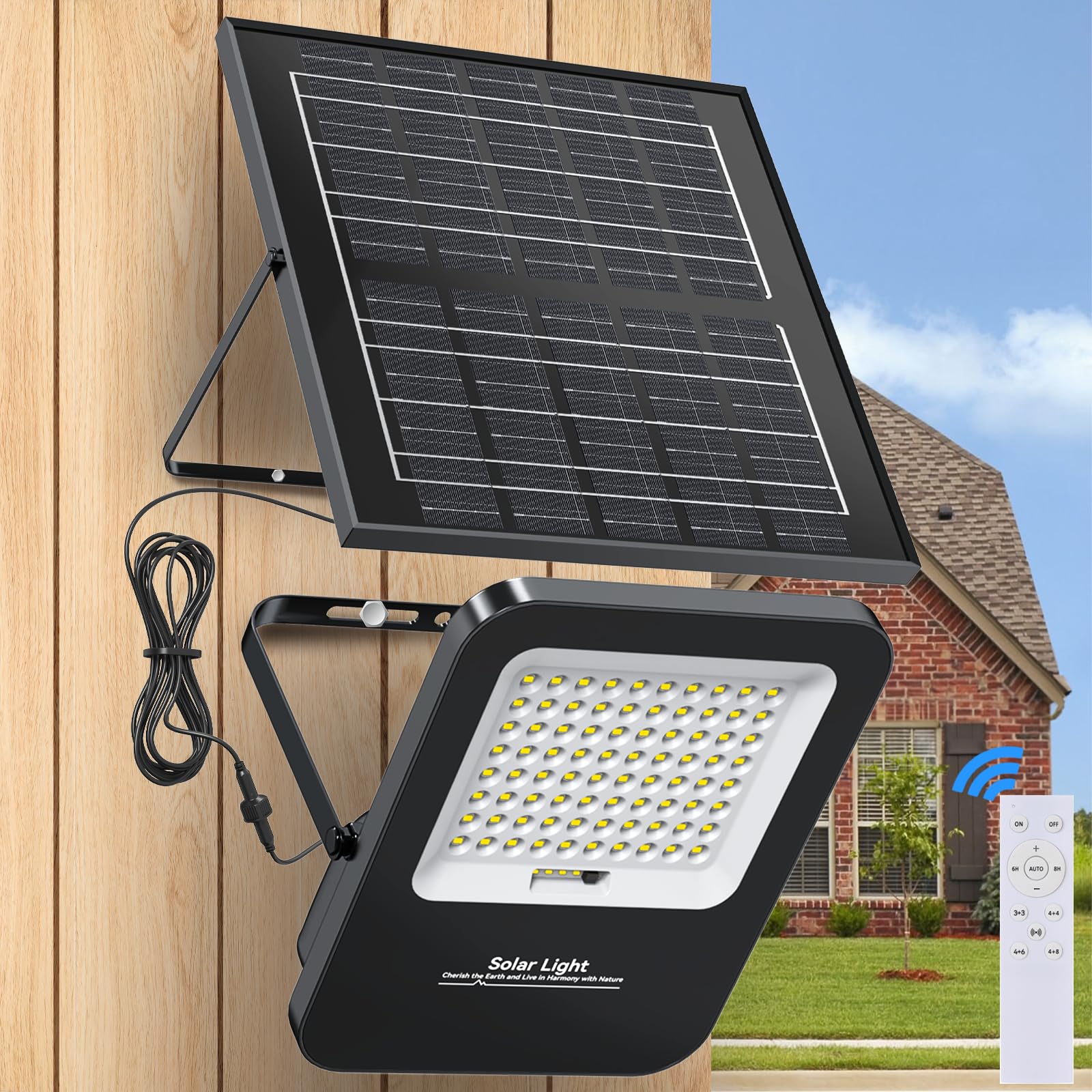 TENKOO Solar Street Flood Lights Outdoor - 800W Solar Led Flood Lights ...