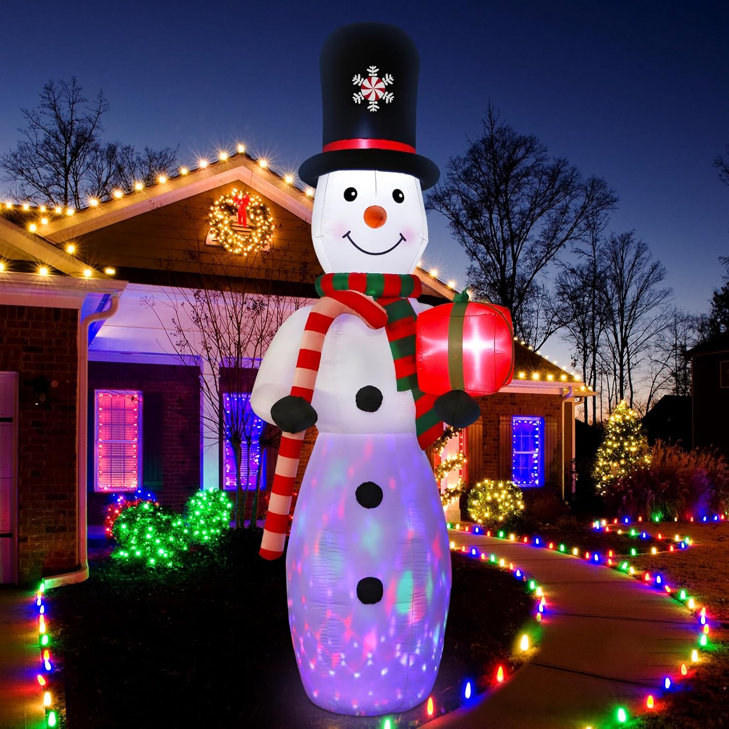 Amazon.com: CYAOOI 10FT Christmas Inflatables Outdoor Decorations ...