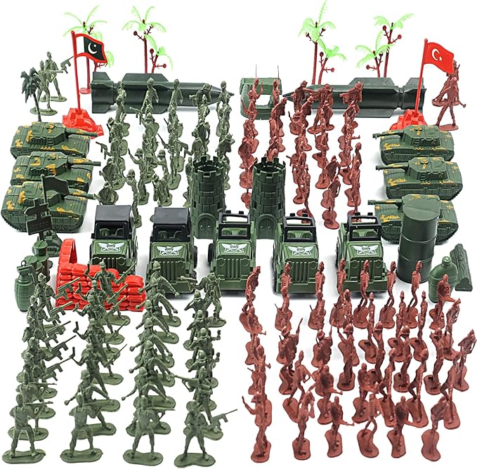 Amazon.com: AMOR PRESENT 307 PCS Army Men Military Playset, Army Toys ...