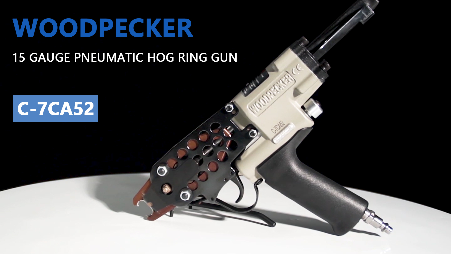 Watch WOODPECKER C-7CA52 Pneumatic Hog Ring Gun Overview on Amazon Live