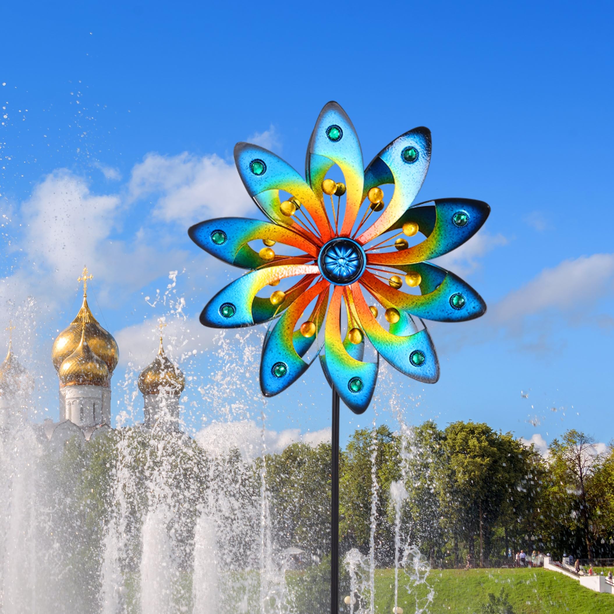 Amazon.com: Wind Spinner for Yard and Garden Metal Windmill Outdoor ...