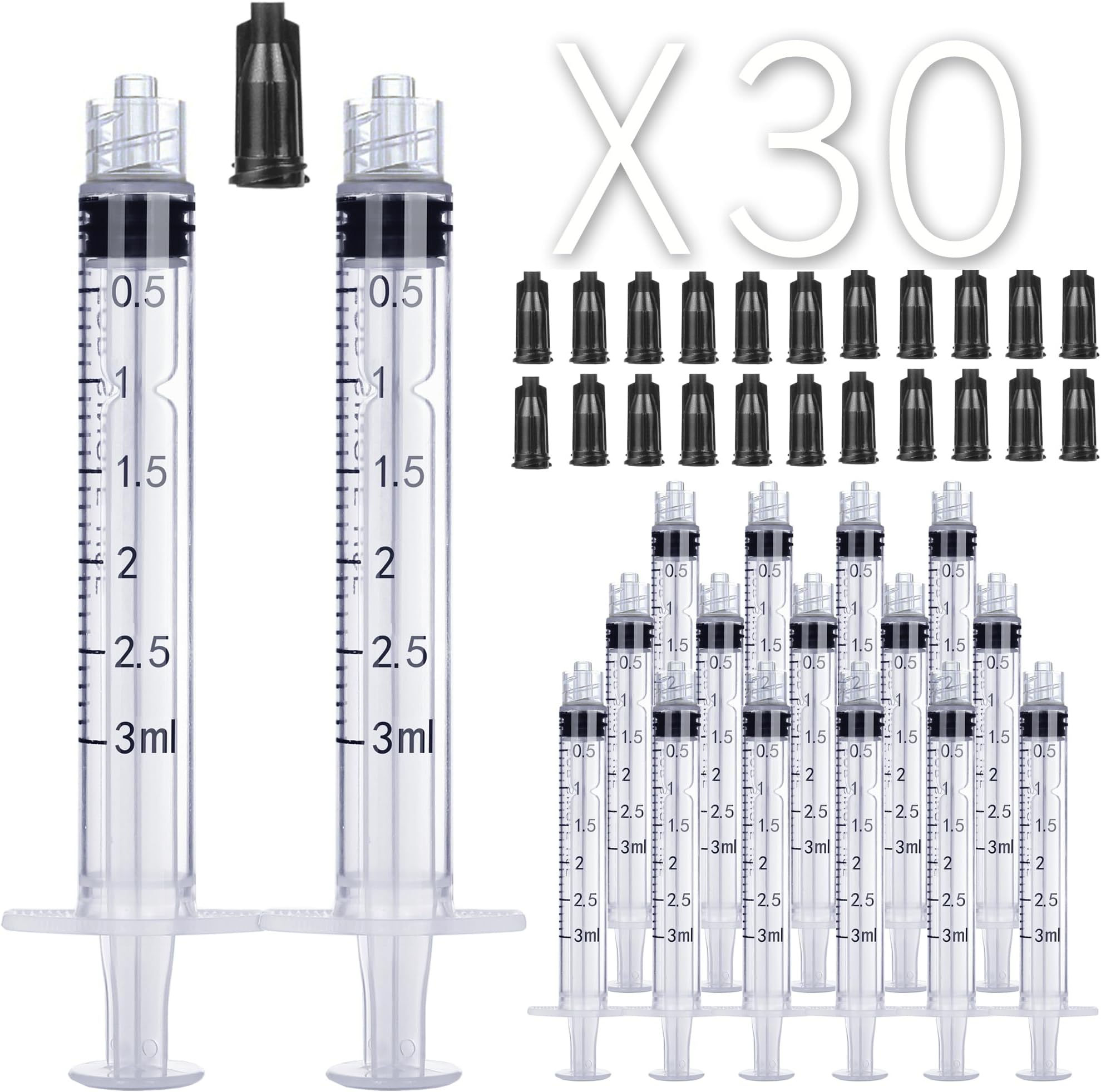 Industrial & Scientific NANOSHARPS 3ML Syringe 20x1 3cc 20x1 - 100 Pack ...