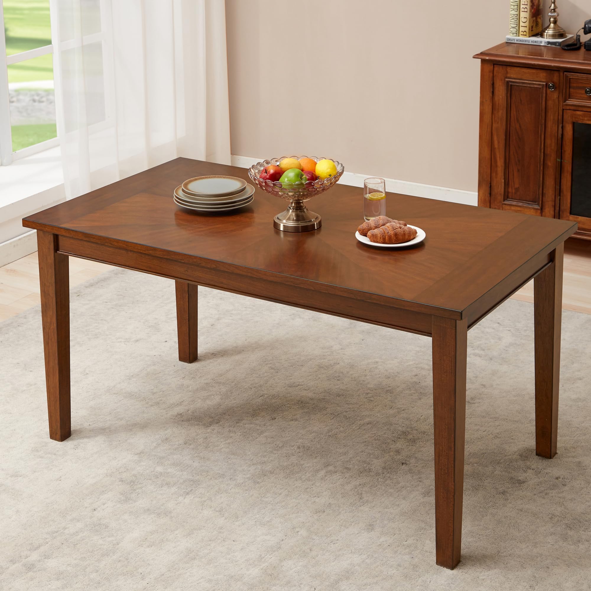Amazon.com - Kings Brand Furniture - Kurmer Rectangular Wood Dining ...