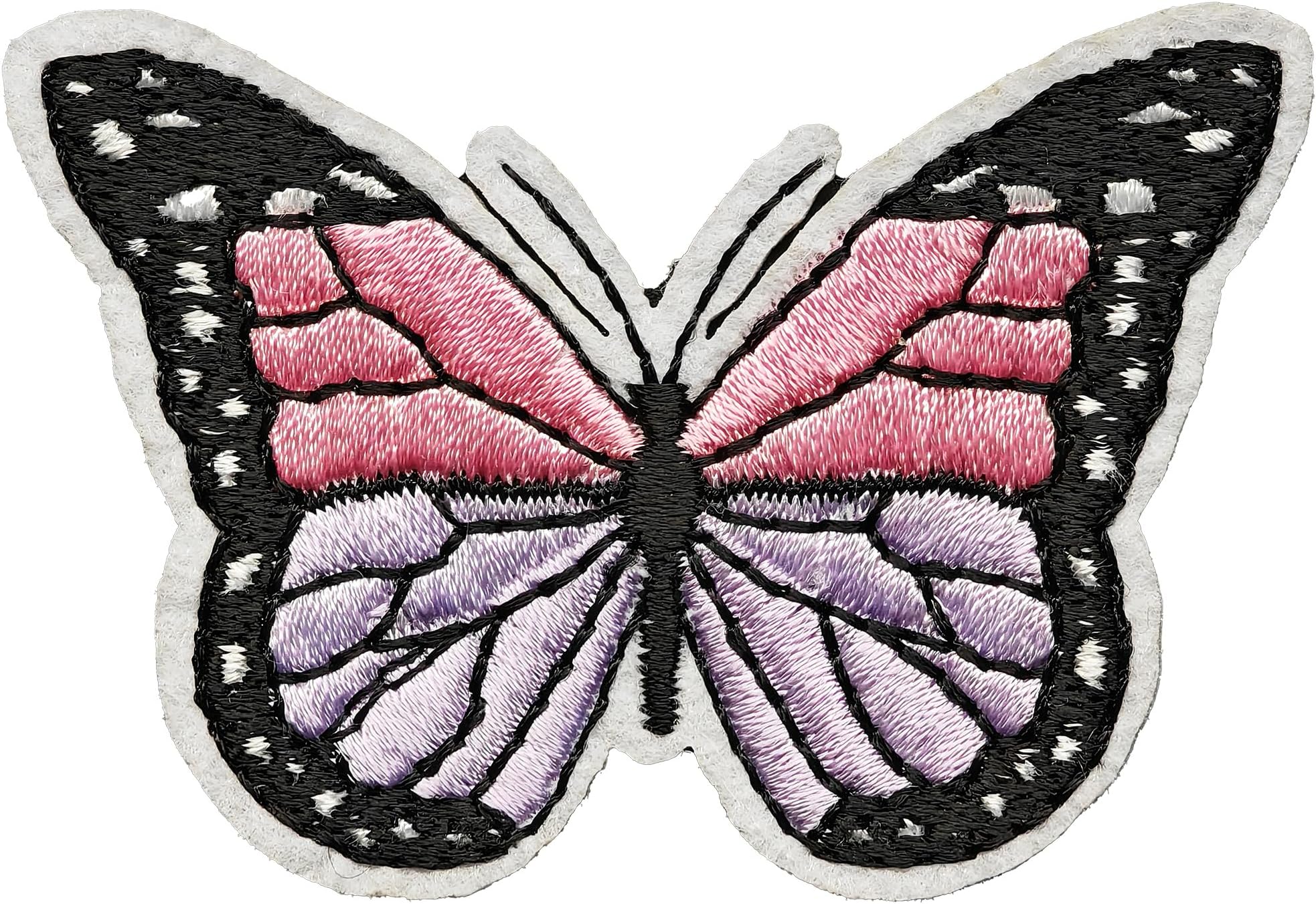 Amazon.com: Acoinel Butterfly Iron On Patches - Butterfly Patch Iron On Sew On Applique ...