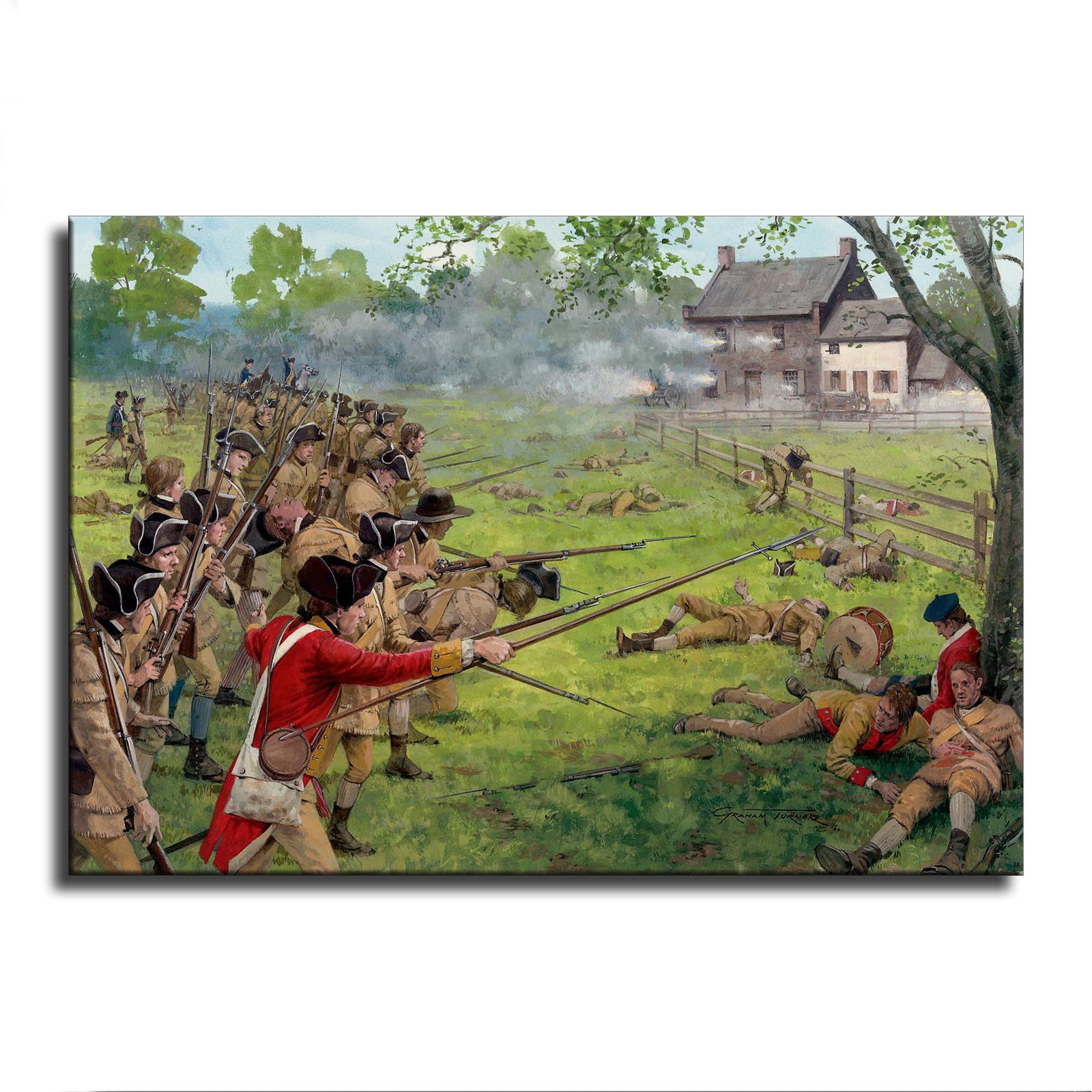 Amazon.com: Battle of Lexington during the American Revolutionary War ...