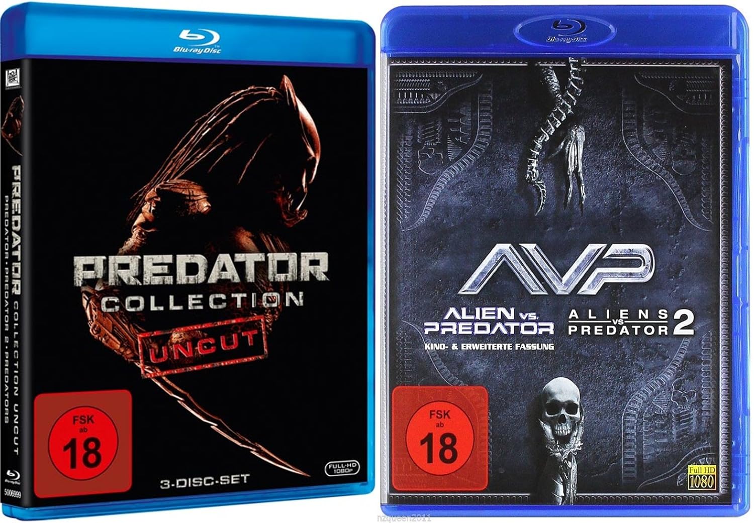 PREDATOR Mega Collection Teil 1 2 3 + Alien vs. Predator 1 & 2 UNCUT 5 ...