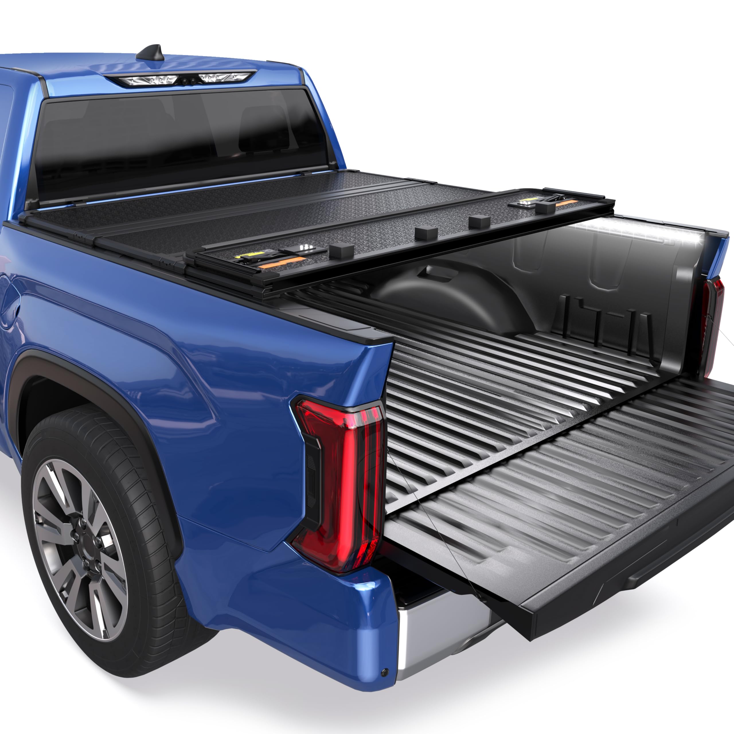 Amazon.com: KUIPERAUTO Hard Quad Truck Bed Tonneau Cover Compatible for ...