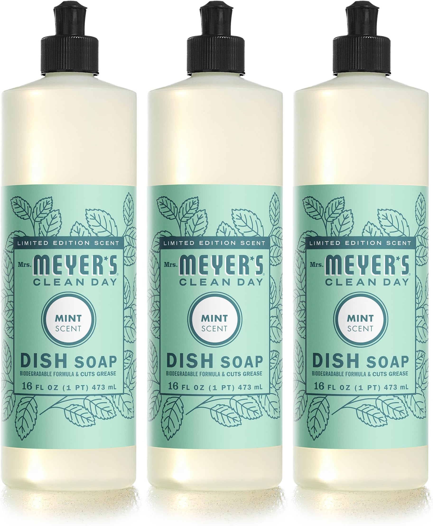Amazon.com: Mrs Meyers Mint Kitchen Basics Bundle: 3 items - (1) Dish ...