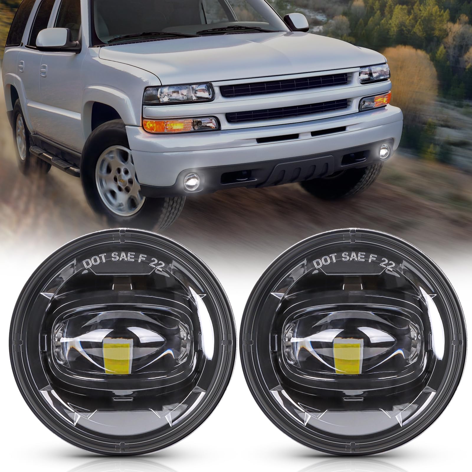 Amazon.com: Auxbeam LED Fog Lights Replacement for 2001 2002 2003 2004 ...