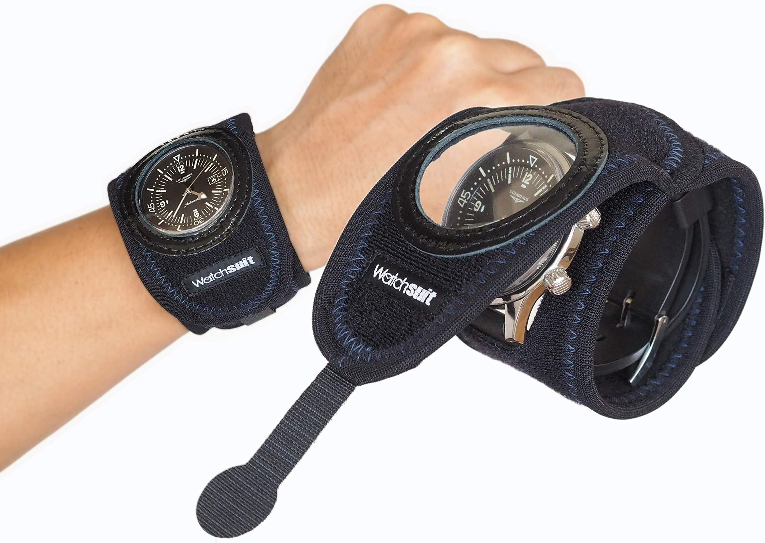 Amazon.com: Watch Cover Watch Protector《Watchsuit VR Black》A Cover That ...